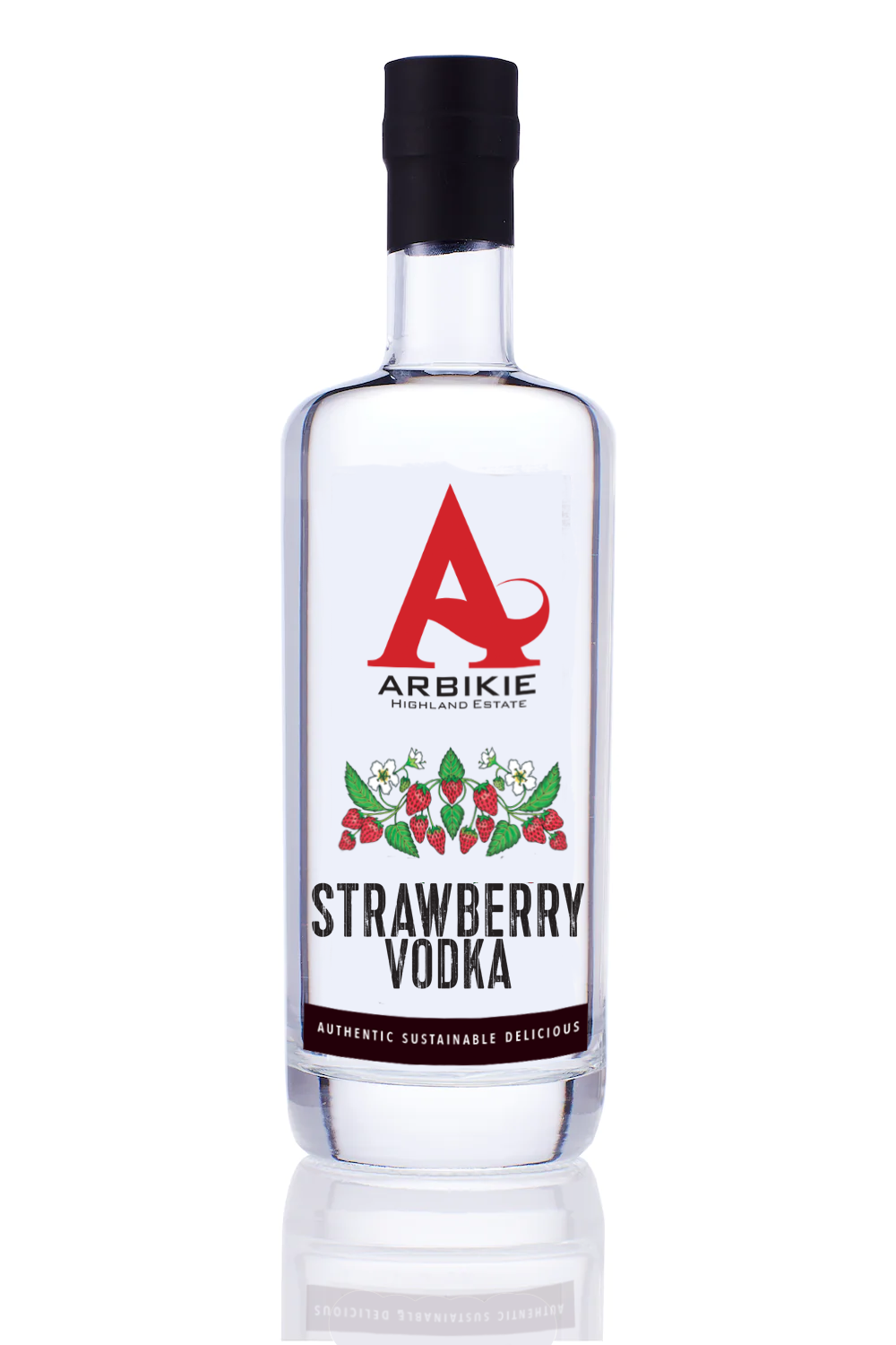 Strawberry Vodka - 100% Natural - Made With Real Strawberries - 50% abv ...